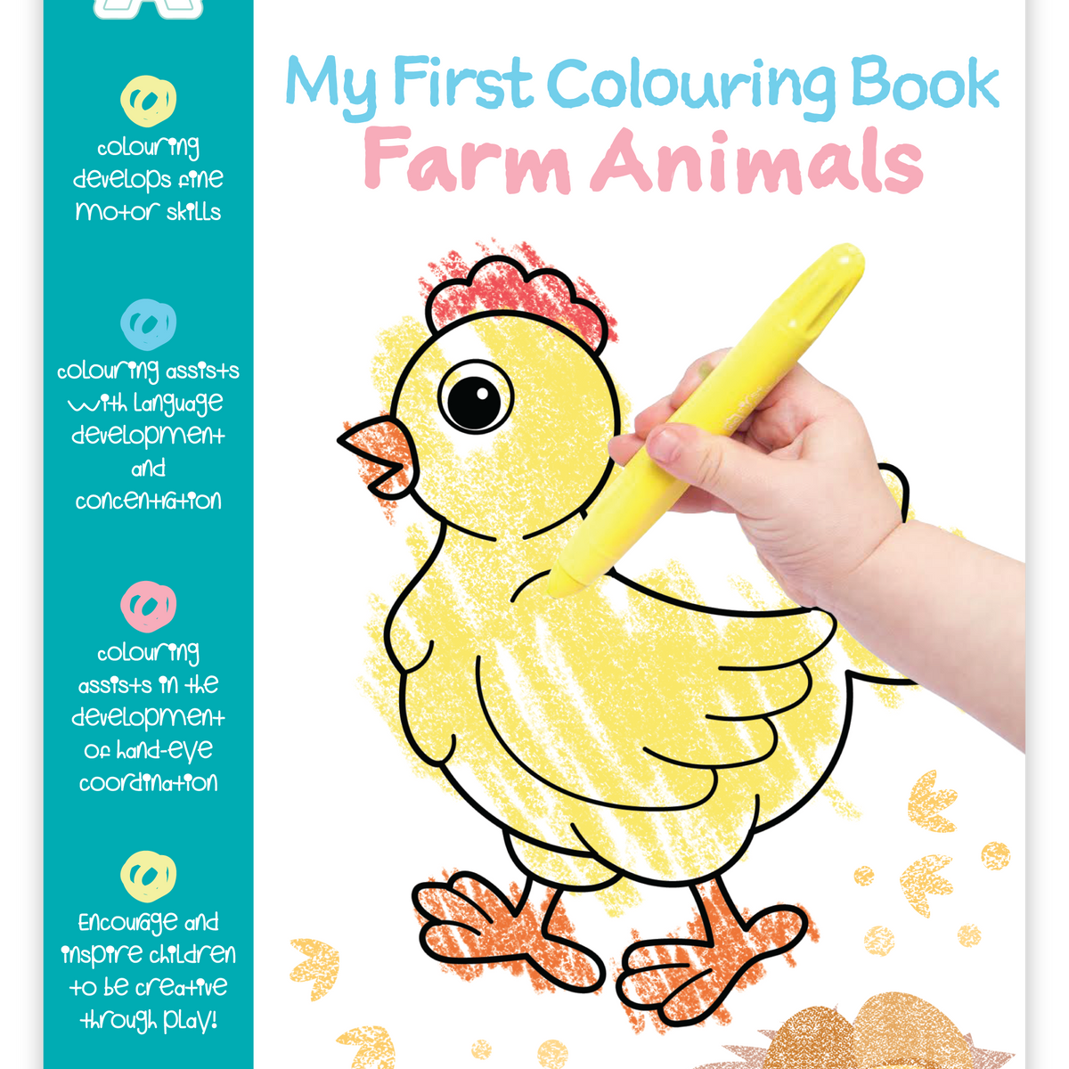 My First Colouring Book - Farm Animals | Educational Vantage