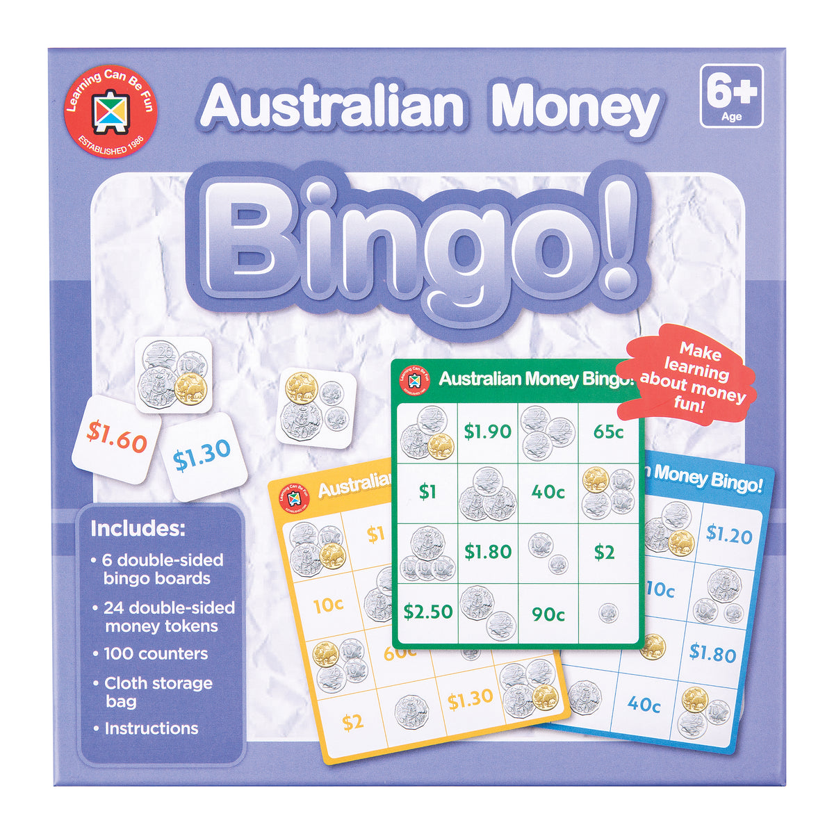 Australian Money Bingo | Educational Vantage