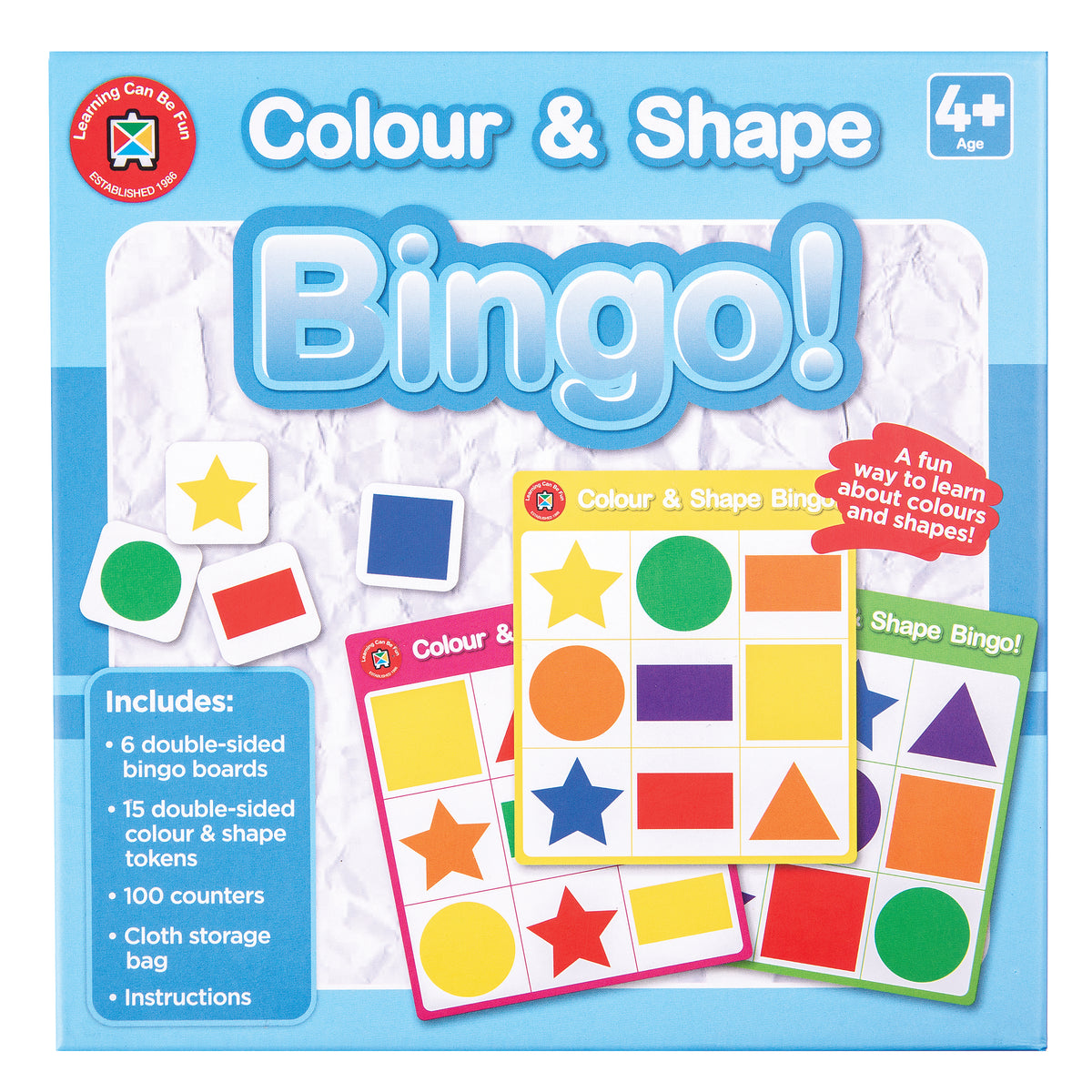 Colour & Shape Bingo | Educational Vantage