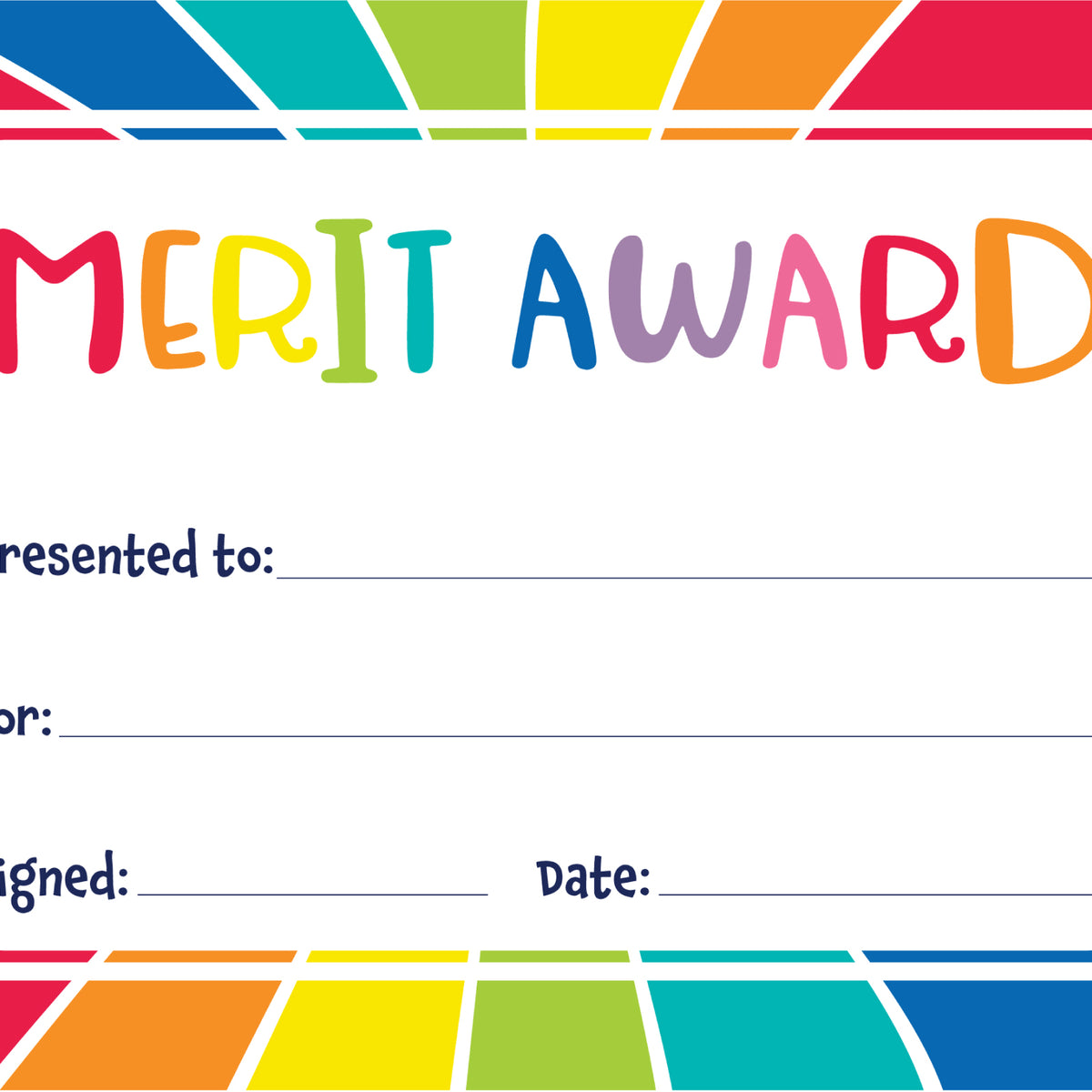 Giggle & Grow Merit Award Certificates