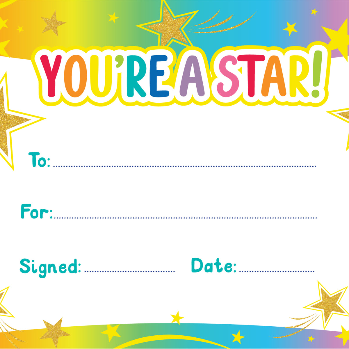 Giggle & Grow You're a Star Certificates