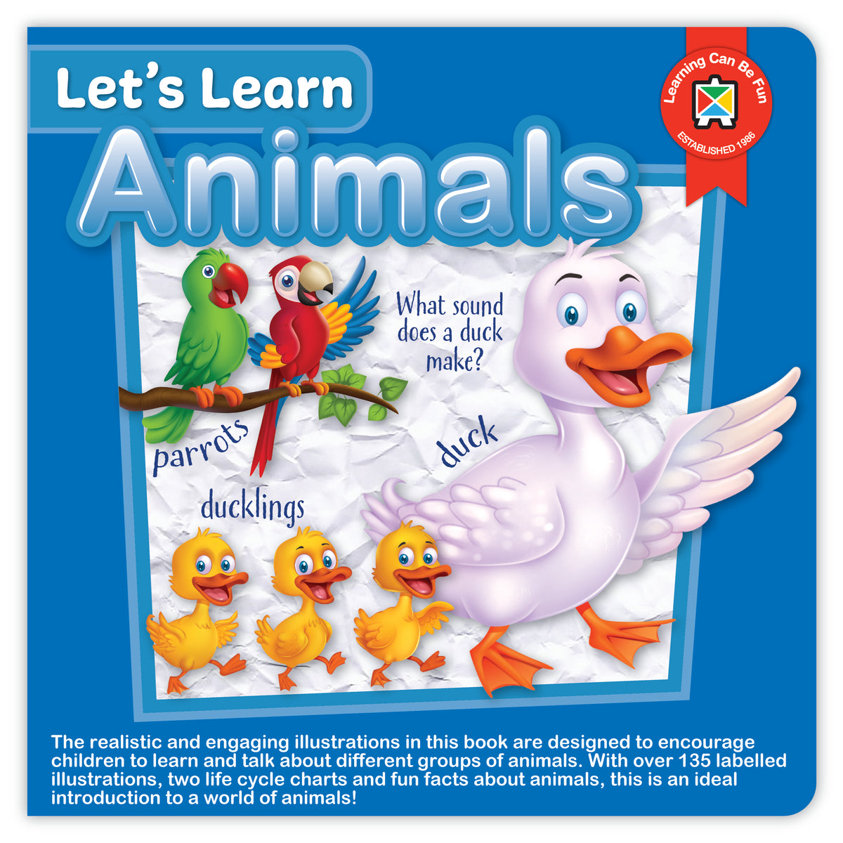 Let's Learn Animals Board Book | Educational Vantage