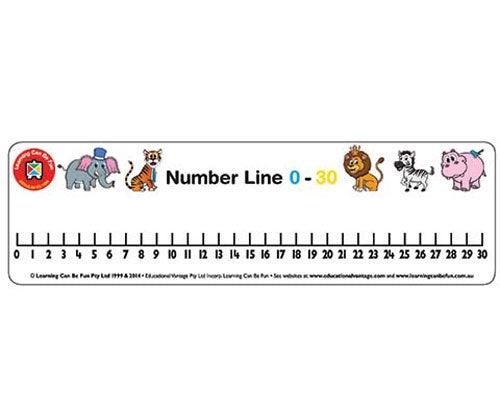 Student Number Line 0-30 Hangsell | Educational Vantage