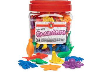 Sea Life Counters Jar of 84 | Educational Vantage