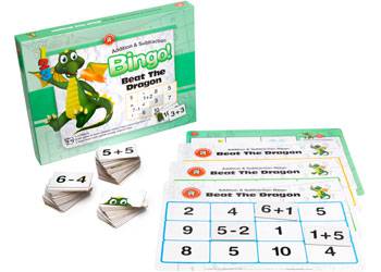 Beat The Dragon (Addition & Subtraction) Bingo! | Educational Vantage