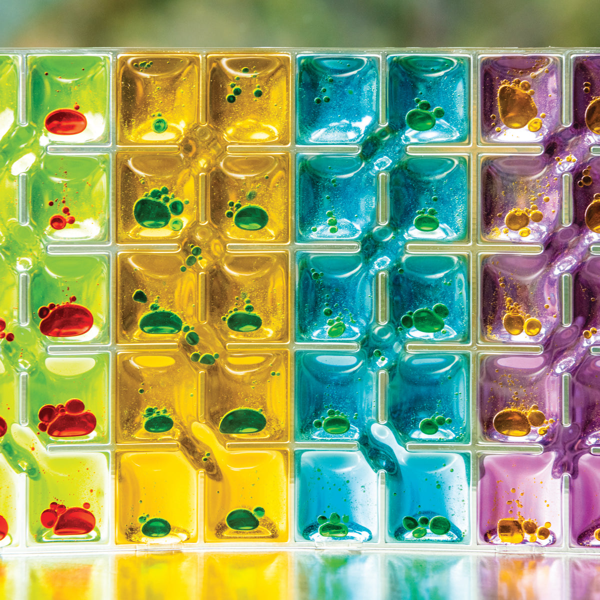 Rainbow Squares Sensory Pads Set of 4 | Educational Vantage