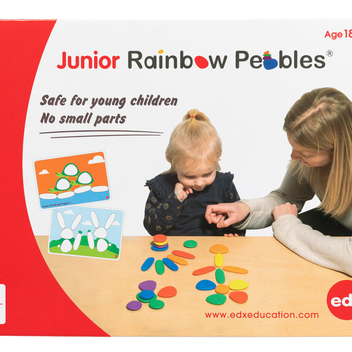 Junior Rainbow Pebbles Set (with cards) | Educational Vantage