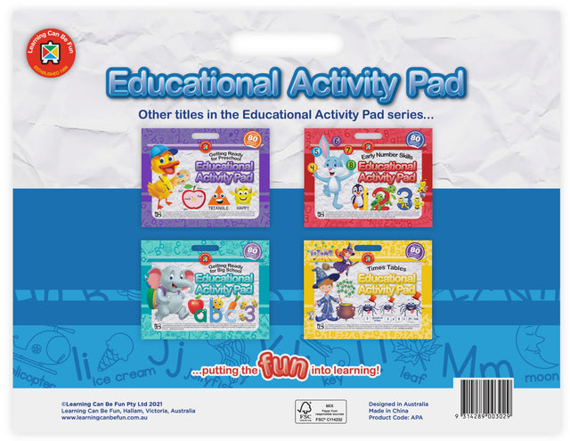Educational Activity Pad Alphabet