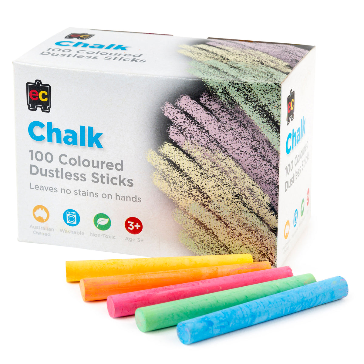 Coloured Classroom Dustless Chalk | Educational Vantage