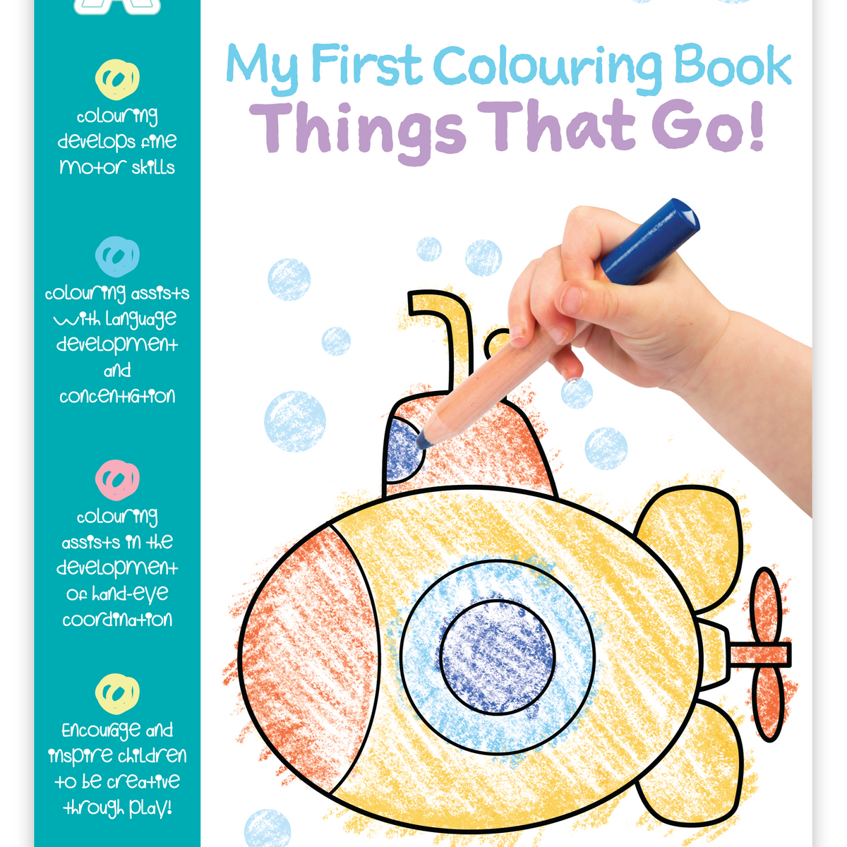 My First Colouring Book - Things That Go! | Educational Vantage