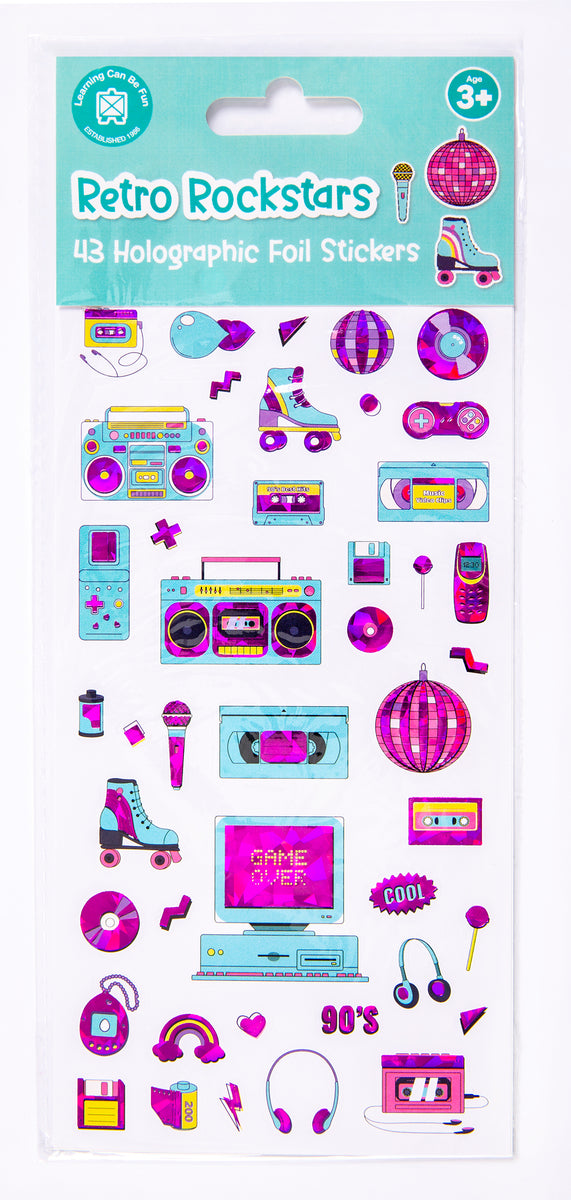 Retro Rockstars - Holo Sticker Set | Educational Vantage