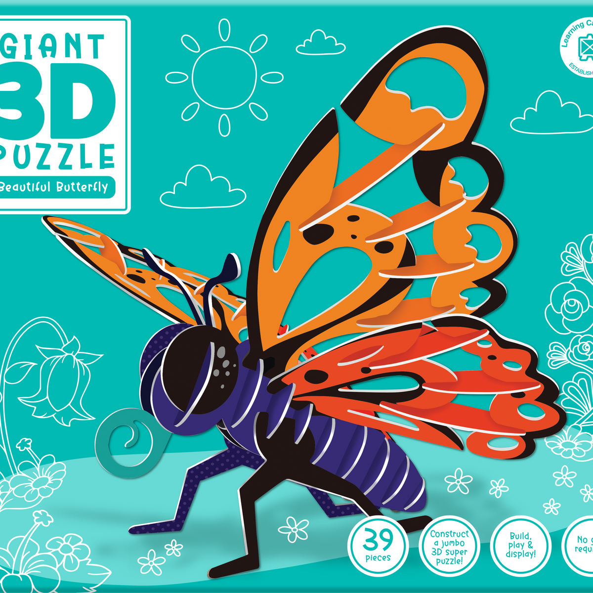 Giant 3D Puzzle - Beautiful Butterfly
