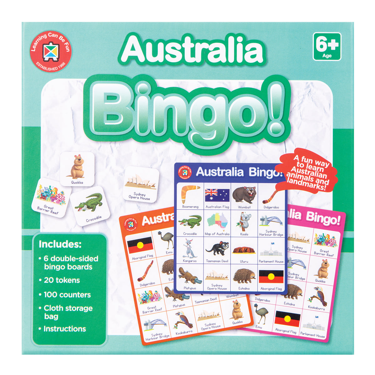 Australia Bingo | Educational Vantage
