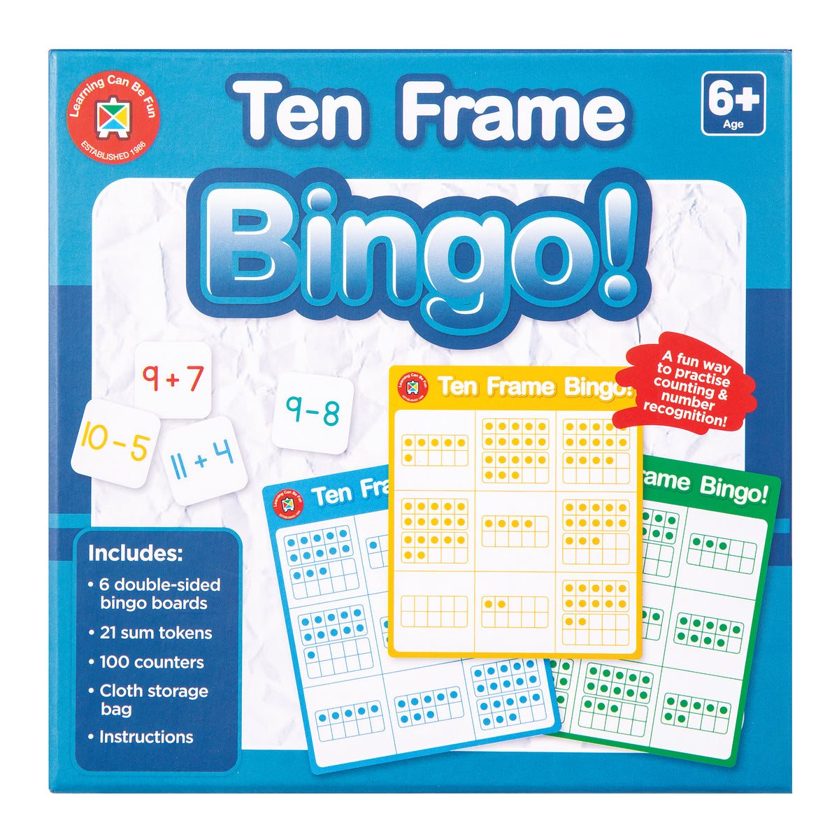 Ten Frame Bingo | Educational Vantage