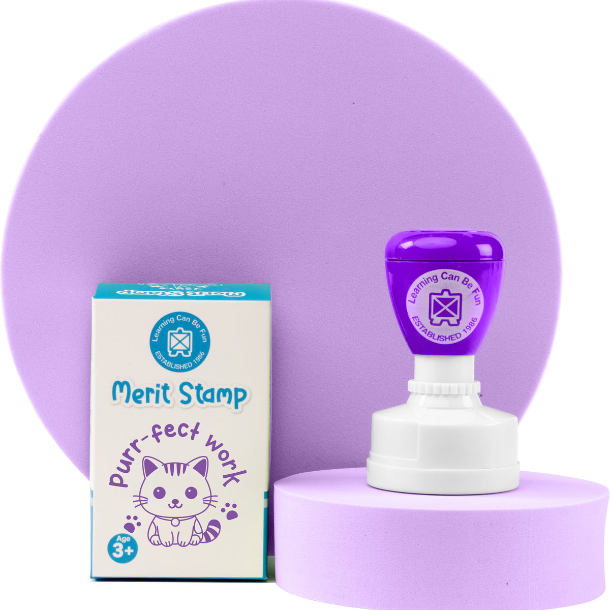 Purr-fect Work Merit Stamp
