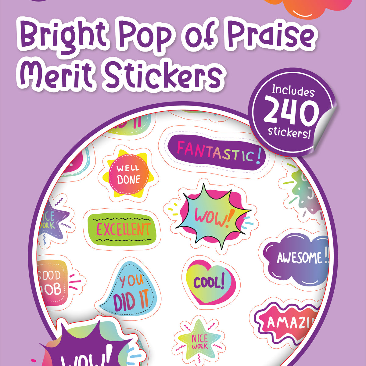 Pop of Praise Bright Merit Sticker Book