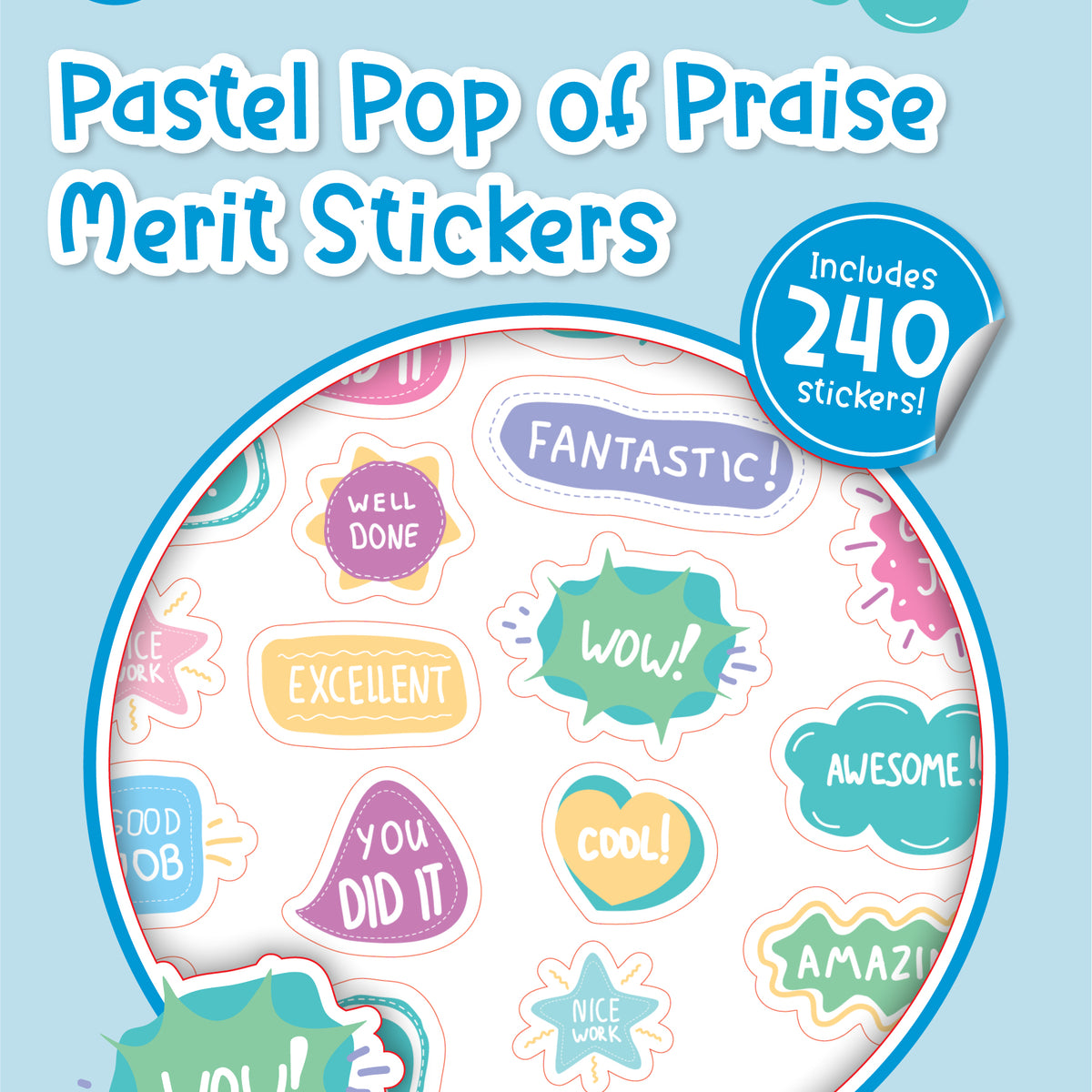 Pop of Praise Pastel Merit Sticker Book