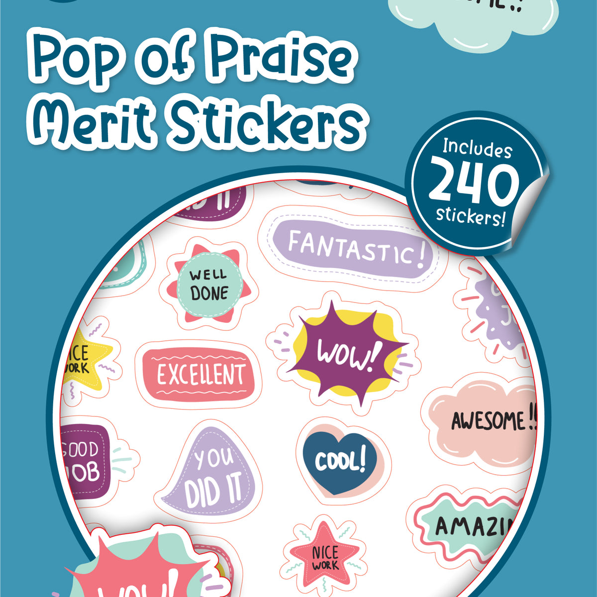 Pop of Praise Merit Sticker Book