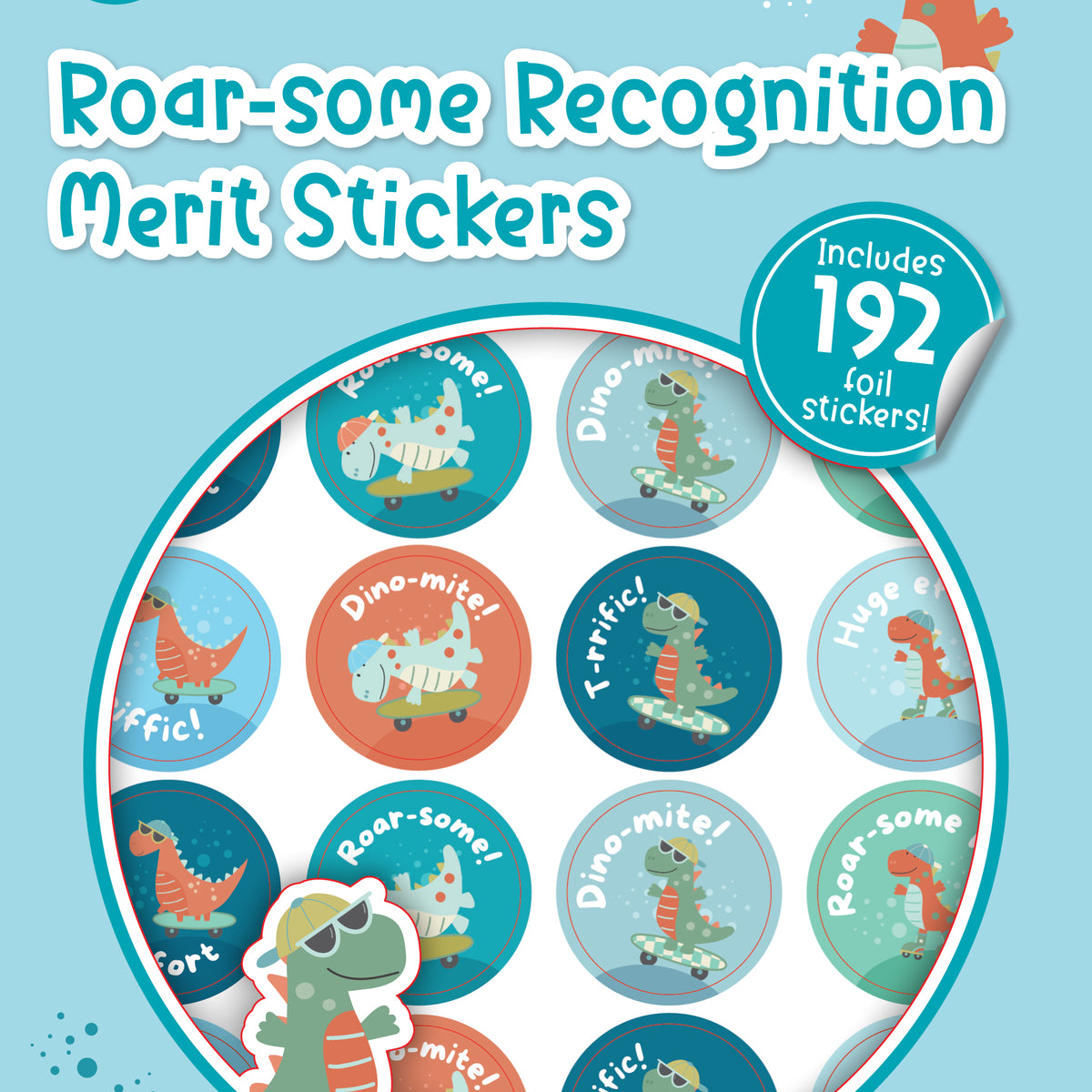 Roar-some Recognition Merit Sticker Book