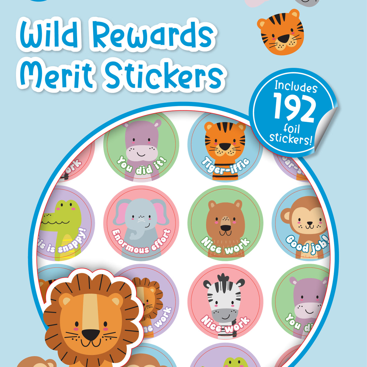 Wild Rewards Merit Sticker Book | Educational Vantage