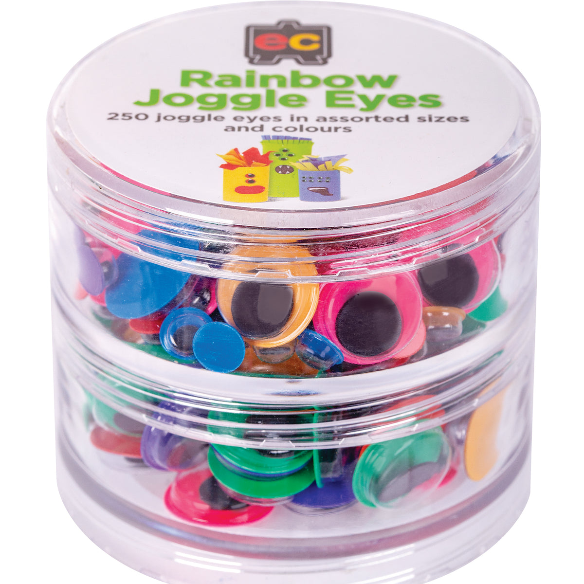 Rainbow Joggle Eyes - Set of 250