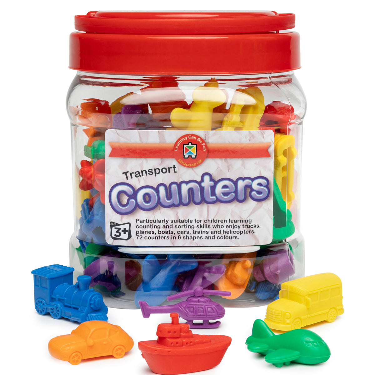 Transport Counters Jar Pack of 72