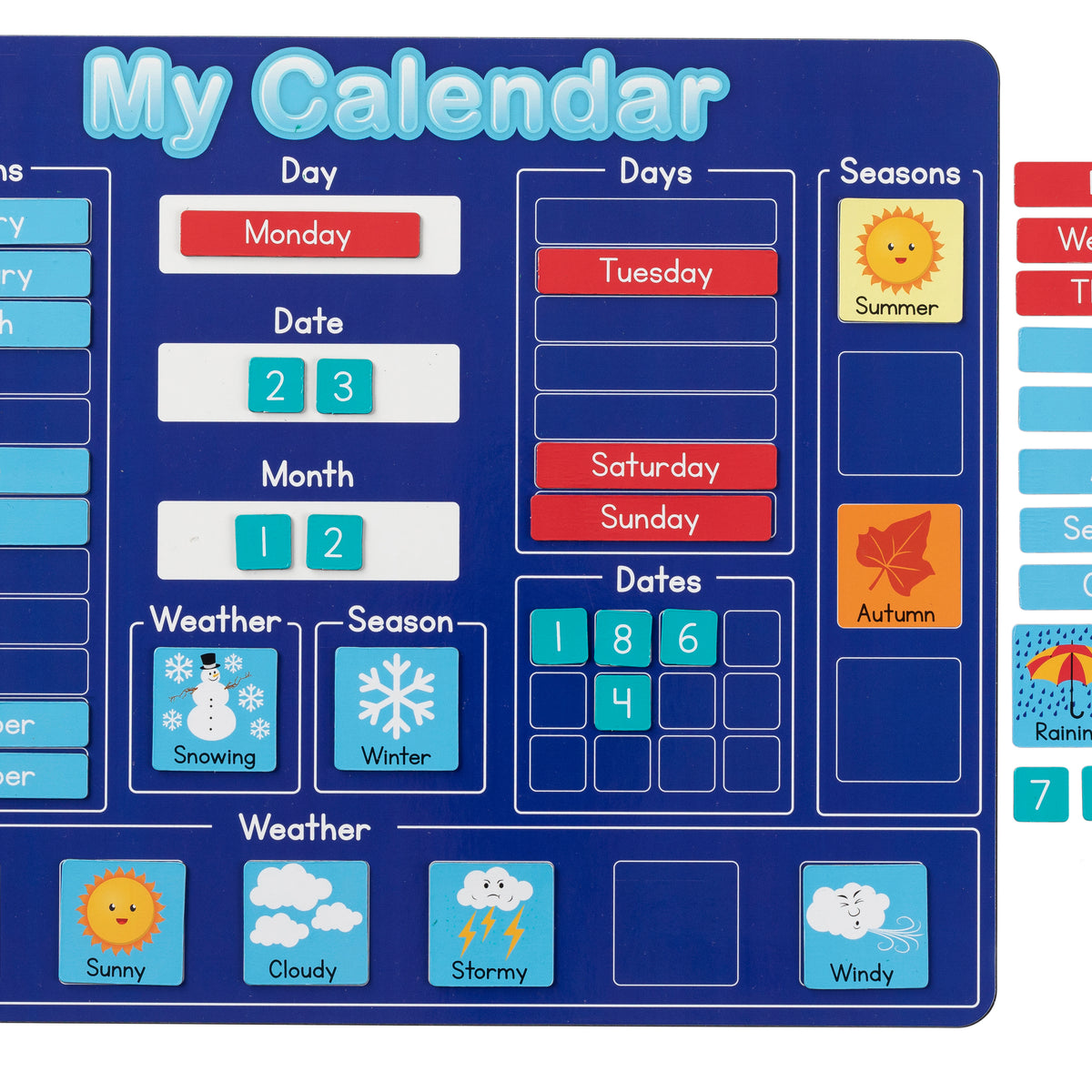 Magnetic Learning Board - My Calendar