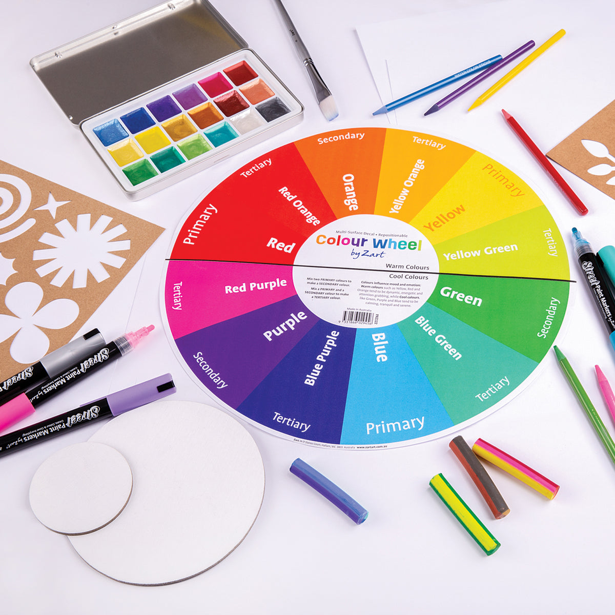 Colour Wheel Multi-Surface Decal | Educational Vantage
