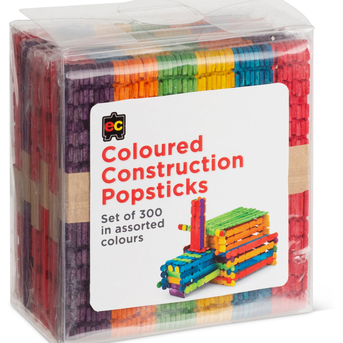 Coloured Construction Popsticks