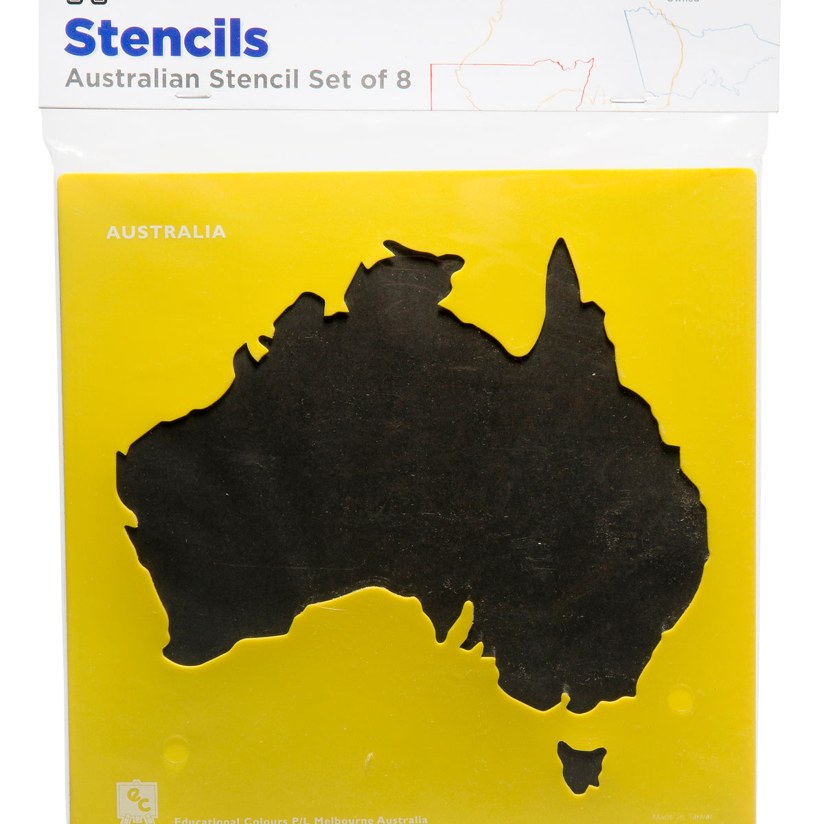 Australia & State Map Stencils | Educational Vantage