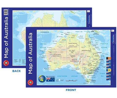 Map of Australia Poster | Educational Vantage