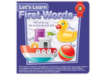 Let's Learn First Words Board Book | Educational Vantage