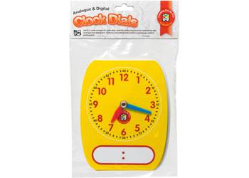 Digital/Analogue Clock Dial Write On/Wipe Off | Educational Vantage
