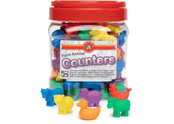 Farm Animal Counters Jar of 108 | Educational Vantage