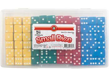 Small Plastic Dice Set of 72 | Educational Vantage