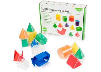 2D/3D Geometric Solids | Educational Vantage