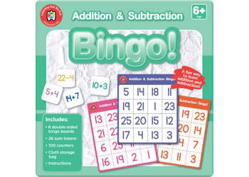 Addition & Subtraction Bingo | Educational Vantage