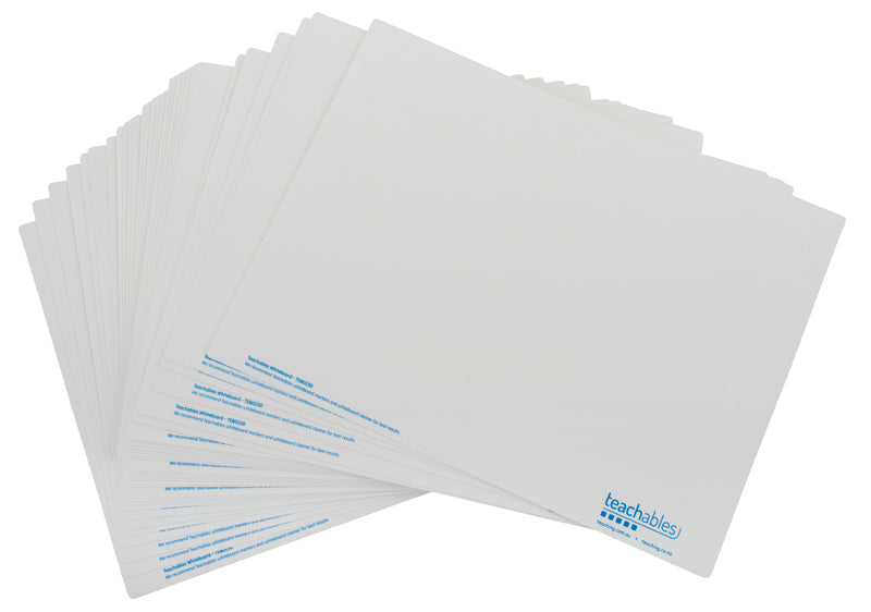 Teachables Blank Mini Whiteboard – Pack of 30 | Educational Vantage