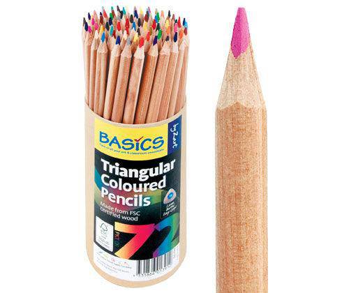Zart Basics Triangular Coloured Pencils | Educational Vantage Zart Basics Triangular Coloured Pencils | Educational Vantage