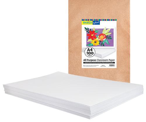 All-Purpose Classroom Paper by Zart A4 Pack of 100 | Educational Vantage