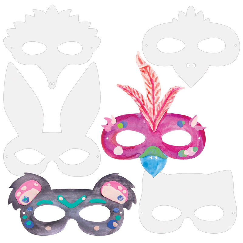 Cardboard Australian Animal Masks Pack of 30 | Educational Vantage