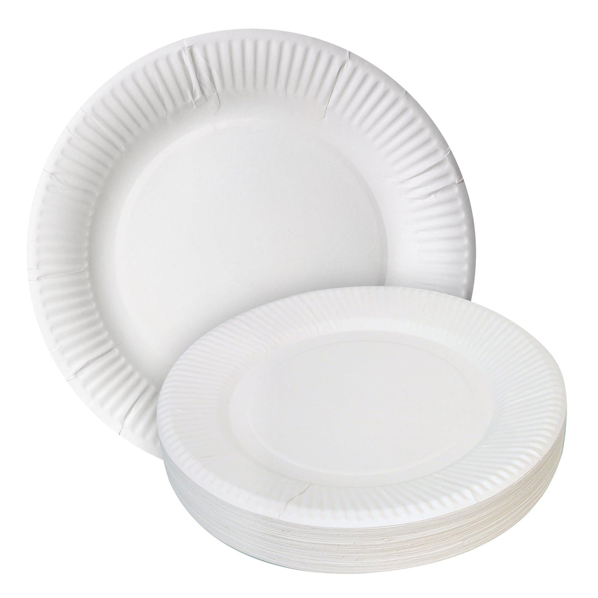 Paper Plates White Pack of 50 | Educational Vantage