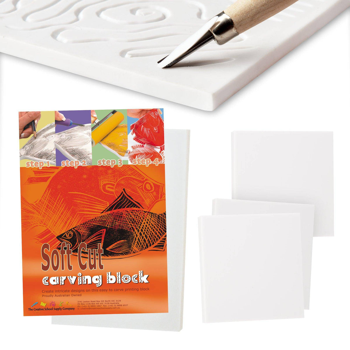 Soft Cut Carving Block | Educational Vantage