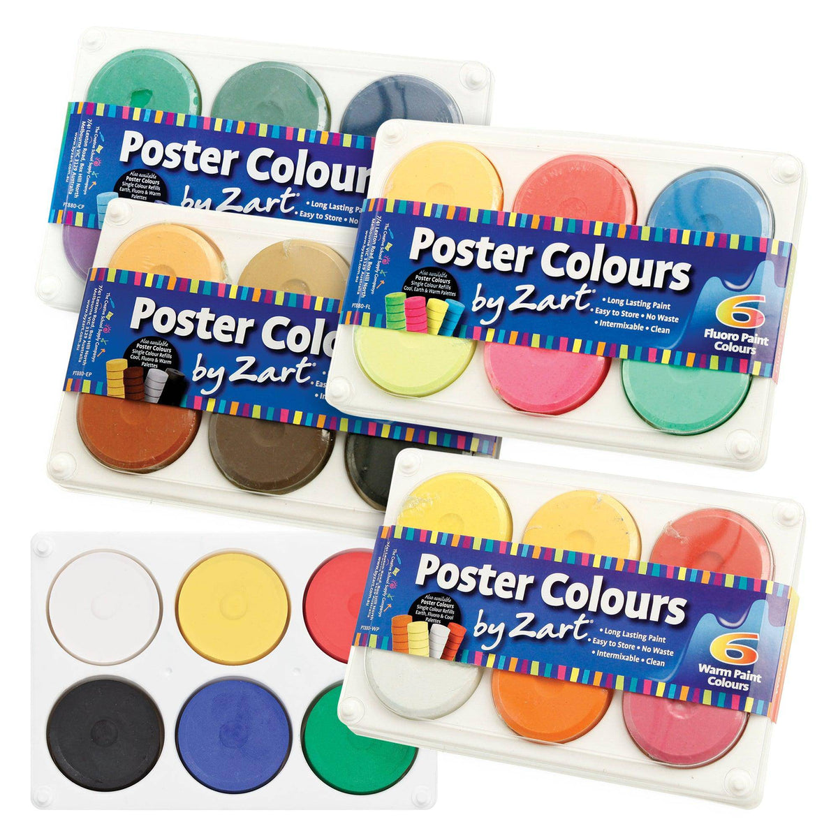 Poster Colours Paint Palettes by Zart | Educational Vantage
